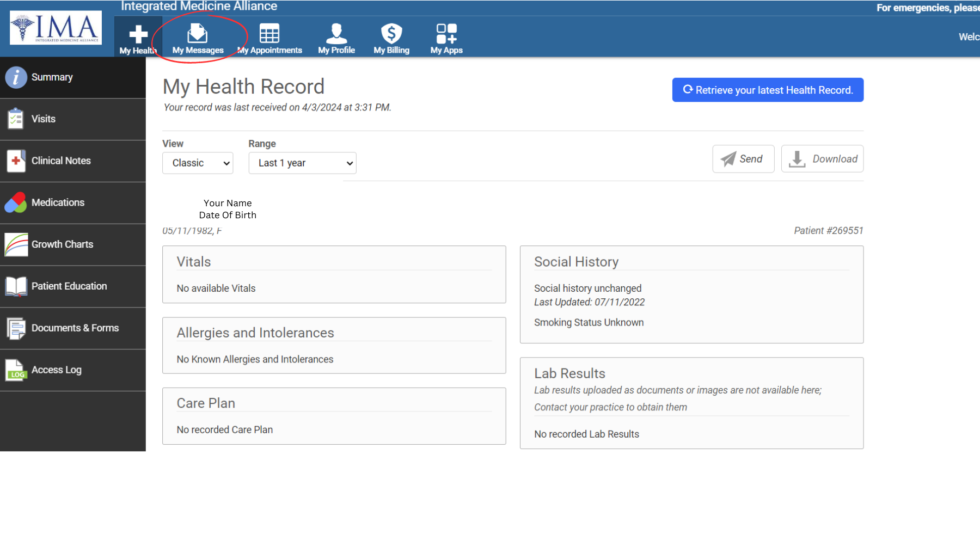 Patient Portal Troubleshooting - Attaching A File - Integrated Medicine Alliance